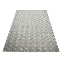 China Hot Rolled Aluminum Checkered Plate 5083 4x8 Anti Slip Diamond Sheet 0.3 10mm Thickness for sale