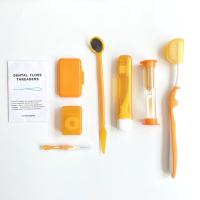 China 8 in 1 Orthodontic Oral Cleansing Kit Orthodontic Oral Hygiene Kit Orthodontic toothbrush for sale