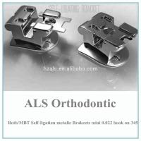 China Medical Grade Stainless Steel Mini Roth MBT.022/.018 Hook On Cartoon Bracket Brace for Orthodontic Treatment 20 Units/Set for sale