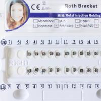 China Medical Grade Stainless Steel Mini Roth MBT.022/.018 Hook On Cartoon Bracket Brace for Orthodontic Treatment 20 Units/Set for sale