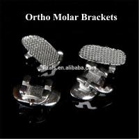 China Manual Metal Orthodontic Molar Brackets with Roth/MBT/Edgewise Hooks Professional Design for sale
