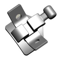 China Manual Metal Orthodontic Molar Brackets with Roth/MBT/Edgewise Hooks Professional Design for sale