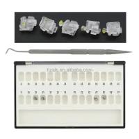 China CB Certified ALS Dental Ortho Orthodontic Self-ligating Ceramic Bracket Mini Roth .022 Hook on 345 with CE ISO Certificate for sale