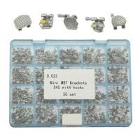 China Bulk Orthodontic Bracket Braces Metal Mesh Base Mini Braces MBT 022 345 for sale