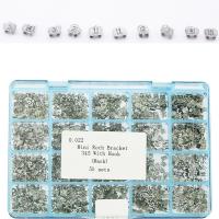 China Orthodontic Passive Self Ligating Brackets Crystal Sapphire Braces 345 Hook for sale