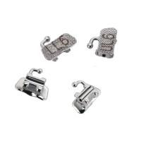 China Orthodontic Passive Self Ligating Brackets Crystal Sapphire Braces 345 Hook for sale