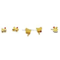 China Class II ALS Orthodontic Bracket Lingual Dental Golden Coated Brace Customized for sale