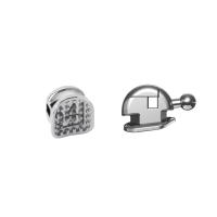 China Metal Monoblock Self Ligating Mouth Orthodontic Bracket Standard Roth For Dentistry Treatment for sale