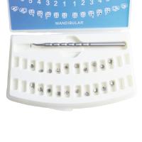 China Dental Orthodontic Bracket MBT .018 0.022 Slot For Teeth 5-5 20pcs Per Set for sale