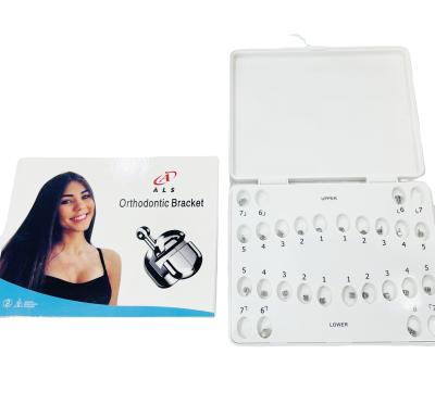 China Q Type Self Ligating Dental metal Orthodontic Bracket Ortodoncia With 345 Hooks for sale
