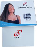 China Q Type Self Ligating Dental metal Orthodontic Bracket Ortodoncia With 345 Hooks for sale
