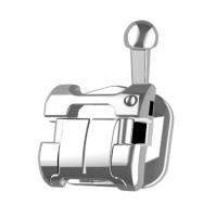 China Power Source Manual Dental Orthodontic Metal Bracket Teeth Braces Self Ligating Bracket Mini Roth 022 345 with Hook for sale