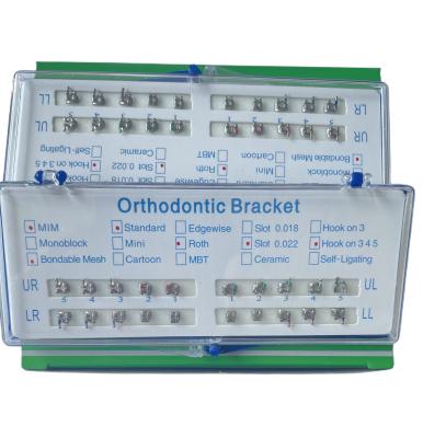 China Bondable Mini Roth Orthodontic Bracket 0.018 Double Slot With Hook345 for sale