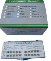 China Bondable Stainless Steel Metal Orthodontic Bracket Crystal Sapphire Braces ALS Dental Supplies for sale