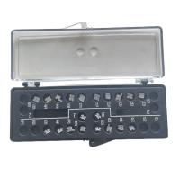 China Bondable Stainless Steel Metal Orthodontic Bracket Crystal Sapphire Braces ALS Dental Supplies for sale