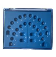 China Bondable Stainless Steel Metal Orthodontic Bracket Crystal Sapphire Braces ALS Dental Supplies for sale