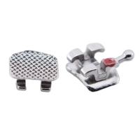 China Bondable Stainless Steel Metal Orthodontic Bracket Crystal Sapphire Braces ALS Dental Supplies for sale