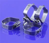 China Welded U2L1 Ortho Pre Molar Band Braces With Buccal Tubes And Lingual Cleat Sheath for sale