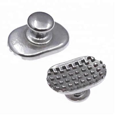 China CCC Certification metal button lingual round/ elliptical 10pcs per pack for dental orthodontic procedures made of metal for sale