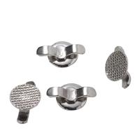 China Customized Orthodontic Materials Steel Round Button and Chain Lingual Buttons with Cleat Double Wing for sale