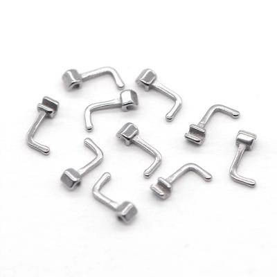 China Class II Stainless Steel Dental Orthodontic Crimpable Hook 90 Degree Archwire Attachment with Crimping Feature for sale