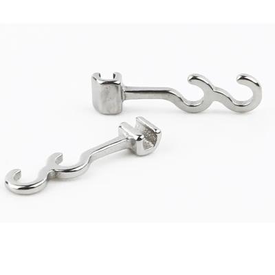 China CE Certified Dental Orthodontic Crimpable Hook Long Curved Left Right for Certification MFDS Safety Standard for sale