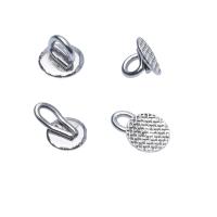 China Dental Orthodontic Lingual Accessories Traction Hook with Bondable Lingual Buttons and Round Mesh Base Button Metal Material for sale