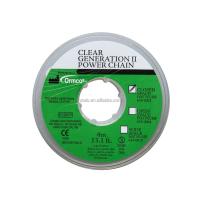 China Ormco Power Chain Clear Color Open 13.1ft 4m 639-0004 Generation II for MFDS Safety Standard and 2 Years Shelf Life for sale