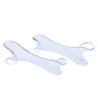 China Clear/Clear Blue Double Head Lip Retractor Dental Lip Cheek Opener Stainless Steel Surgical Tool with CCC Certification for sale
