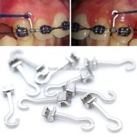 China CE Certificate 2024 Dentist Orthodontic Accessories Bondable Composite Lingual Button Clamp 10pcs/pk Lingual Button smooth for sale