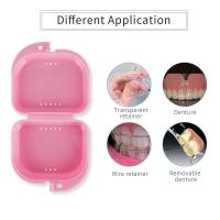 China Organize and Protect Your Dentures with Our Plastic Dental Denture Box/orthodontic Teeth Retainer Case/box for sale