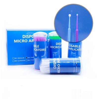 China Safety standard GB/T 32610 Disposable Dental Ultra fine regular cylinder Micro brush Applicators s m l for sale