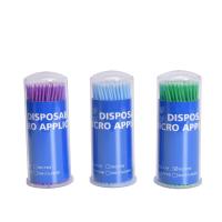 China Safety standard GB/T 32610 Disposable Dental Ultra fine regular cylinder Micro brush Applicators s m l for sale