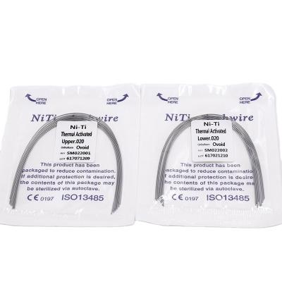 China 1 Year Shelf Life Thermal Active Orthodontic Niti Arch Wire for Treatment Manual Power Source for sale