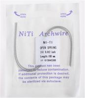 China Orthodontic Niti Open Coil Springs 0.75mm Size 1 Meter Length 3 Years Shelf Life and Suitable for Customer Requirements for sale
