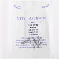 China Orthodontic Niti Open Coil Springs 0.75mm Size 1 Meter Length 3 Years Shelf Life and Suitable for Customer Requirements for sale