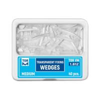 China Manual Fixing Transparent Wedges Thin and Medium Wedge 2 Types No. 1.810 Kit 40 pcs. TOP BM for Dental Professionals for sale