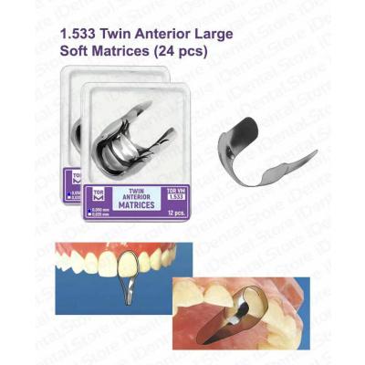 China PROFESSIONAL DENTAL Twin Anterior Matrices Kit for Dental Restoration Materials 12pcs No. 1.533 /1.523TOR VM Shelf Life 2 years for sale