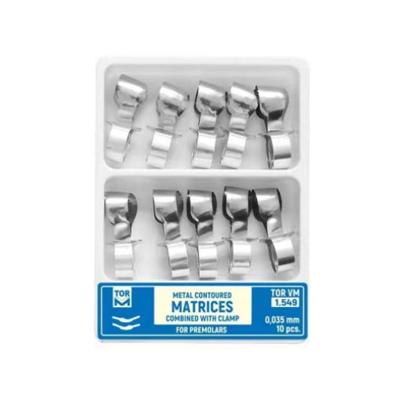 China Metal Contoured Matrices for Premolars left ledge right ledge 10 pcs TOR VM/TOP BM Power Source Manual for sale