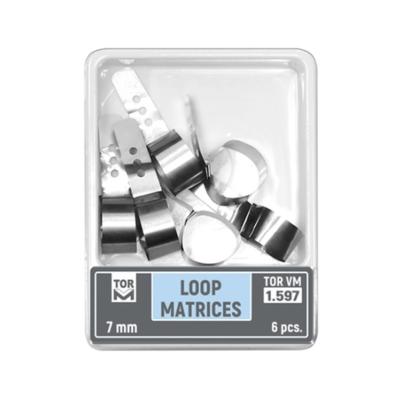 China Class I Instrument Classification Dental Loop Matrices Kit 6PCS/PK 1.597 TOR VM Height 7mm with Metal Material for sale