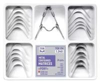 China Dental Contoured Metal Matrix Pony Matrices Small with Ledge 12 pcs. TOP BM 1.341 Power Source Manual Items no. 1.341 for sale