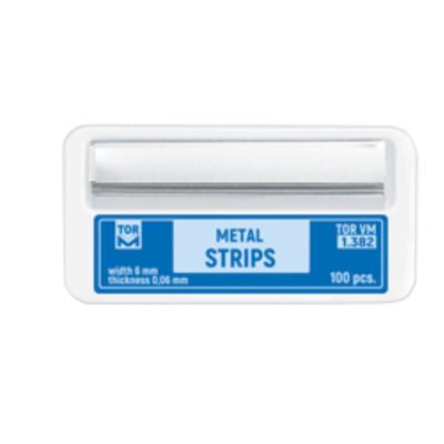 China PROFESSIONAL DENTAL 2024 Hot TOR VM 1.382 Dental Metal Strips 0.06mm thick 6mm wide 50mm long 100pcs Shelf Life 2 years for sale