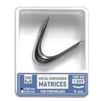 China 12 pcs/kit Medical Grade SS Dental Contoured Perforated Metal Matrices Matrix Bands 0.05mm for Dental Implant Procedures for sale