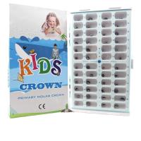 China Good Preformed Primary Molar Temporary Kit Stainless Steel Metal Material Dental Kids Crown 48sizes Shelf Life 2 years for sale