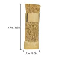 China Class II Copper Wire Dental Equipment Brass Wiros Flat Brush 2024 for Instrument Classification for sale