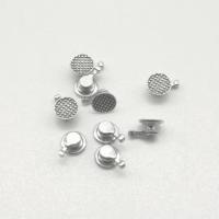 China MFDS Safety Standard 10pcs/pk Dental Stainless Steel Orthodontic Bondable Double Hooks Lingual Buttons with Long Arm for sale