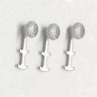 China MFDS Safety Standard 10pcs/pk Dental Stainless Steel Orthodontic Bondable Double Hooks Lingual Buttons with Long Arm for sale