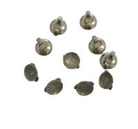 China MFDS Safety Standard 10pcs/pk Dental Stainless Steel Orthodontic Bondable Double Hooks Lingual Buttons with Long Arm for sale