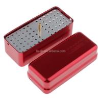 China Round Manual Dental Orthodontic Accessory Bur Block Holder Organizer Box Sterilizable for sale