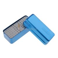 China Round Manual Dental Orthodontic Accessory Bur Block Holder Organizer Box Sterilizable for sale